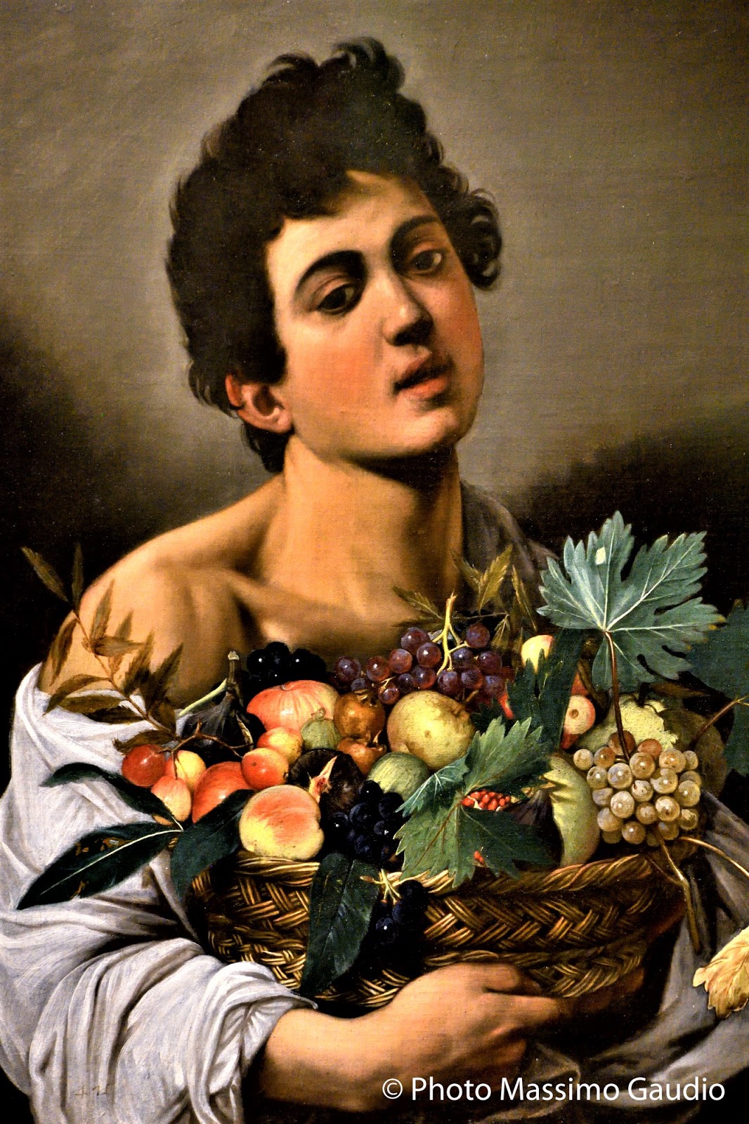 Michelangelo Merisi detto CARAVAGGIO, Giovane con canestro di frutta ...