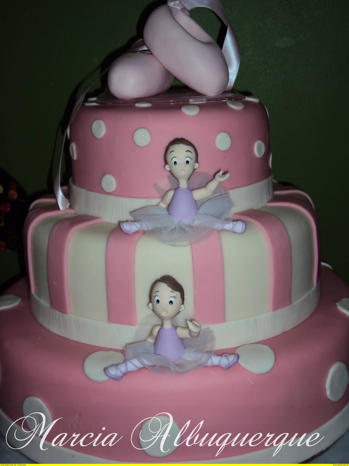 Marcia Albuquerque kids: Bolo bailarinas