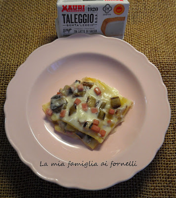 LASAGNA AL RADICCHIO, TALEGGIO E PROSCIUTTO COTTO - La mia famiglia ai ...