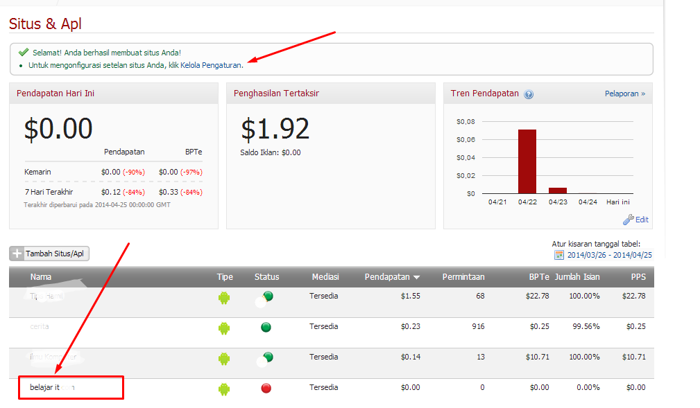 Cara Mendapatkan Kode atau Script Iklan Admob | Panduan Adsense Mobile