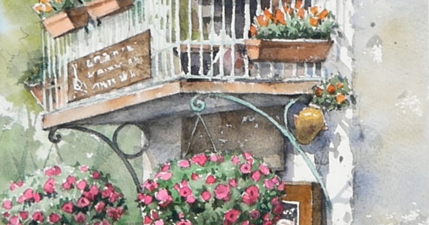 NAMIL ART: Basic Landscape Watercolor - promise (sketch & color mixing ...