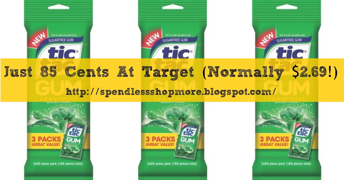 Target: Tic Tac Gum 85 Cents Per 3-Pack (Save $1.84!)