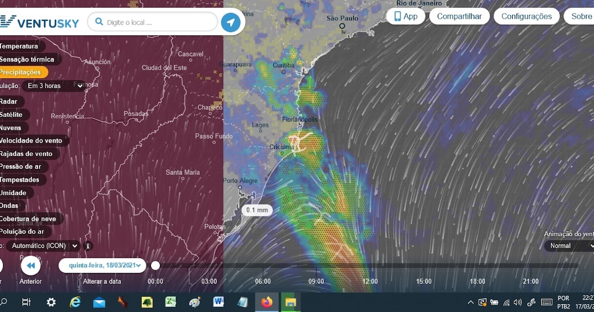 Blog MetSul Meteorologia : Ventusky - previsão de tempo no mapa