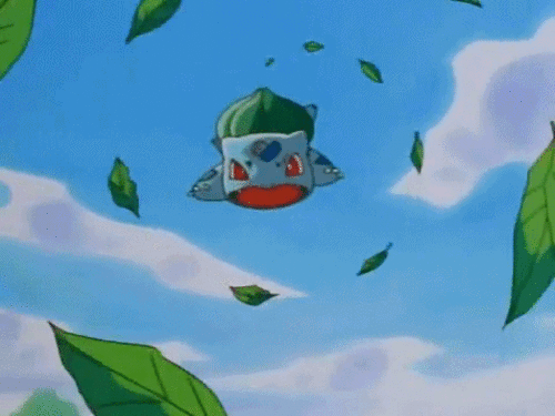 AKI GIFS: Gifs animados Bulbasaur (Pokémon)
