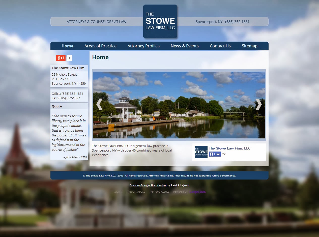 Custom Google Sites Web Design Examples