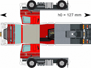 SP. Papel Modelismo: PaperCraft DAF CF - Boonstra Transport
