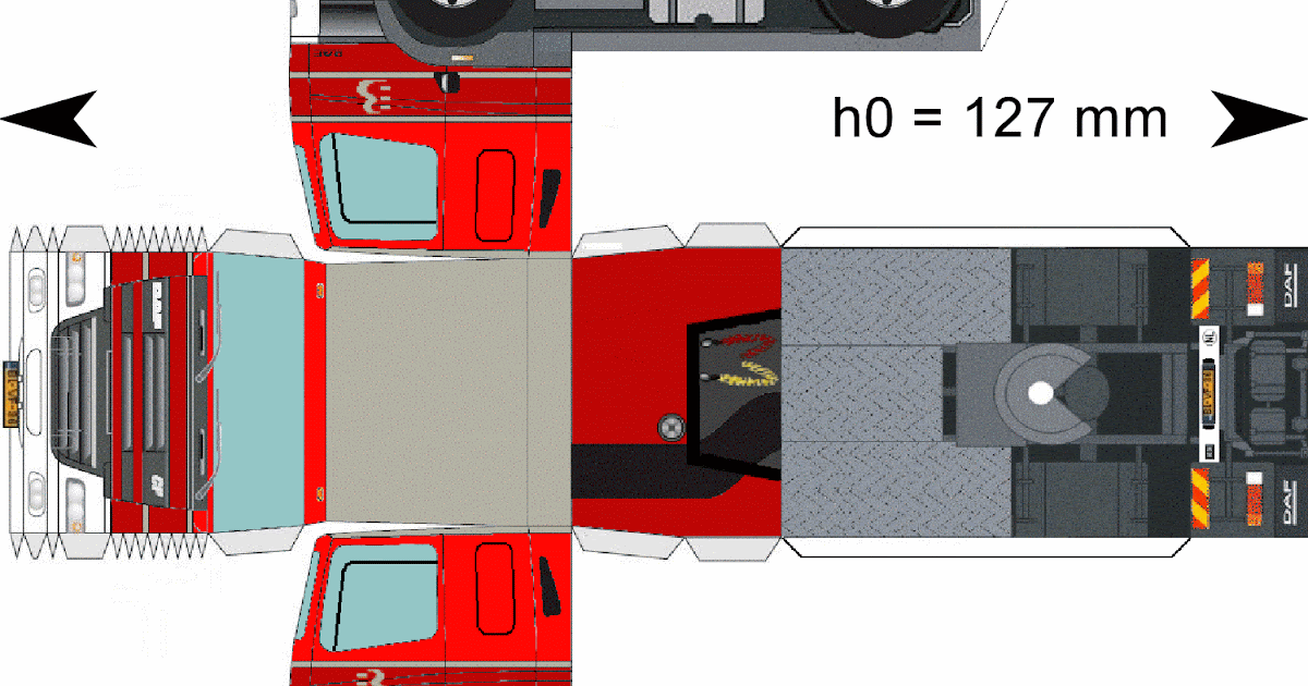 SP. Papel Modelismo: PaperCraft DAF CF - Boonstra Transport