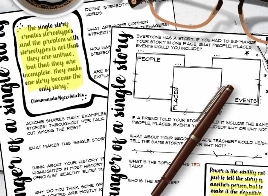 The Danger of a Single Story is a FANTASTIC TED Talk to share with ...