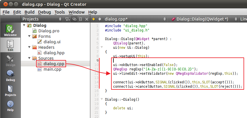 Trong Programing World Qt Dialog 排版