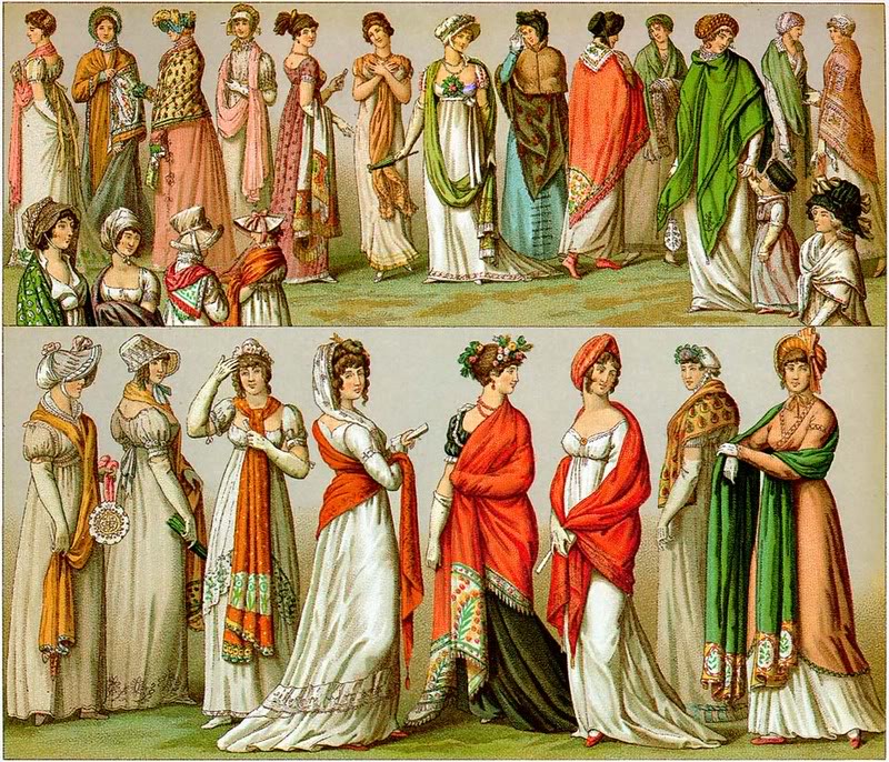 The Regency Lady: 26 Ways to Wear a Regency Shawl