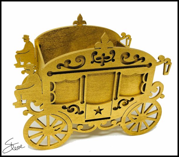 Scrollsaw Workshop: Queens Carriage Box Scroll Saw Pattern.