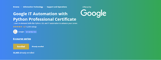 Google IT Automation with Python