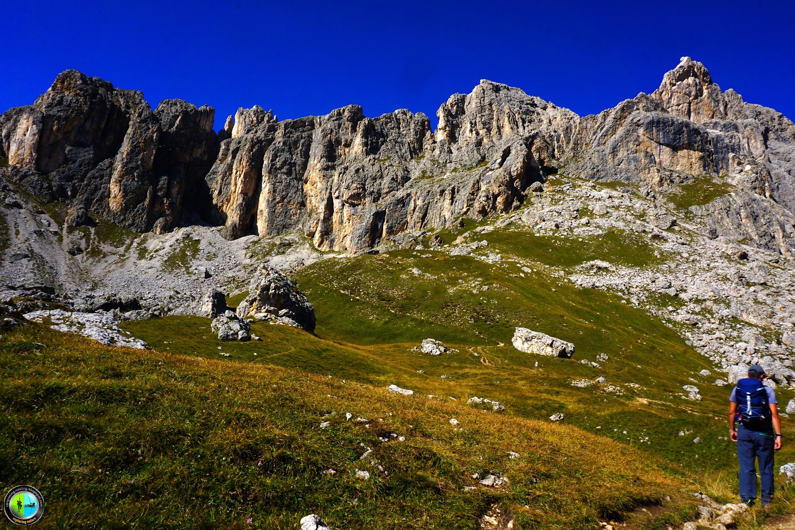 Canyoning - Caving: Via ferrata Massare, Rosengarden group, Dolomites
