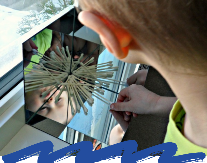 Cotton Swab Snowflake Symmetry Activity | And Next Comes L - Hyperlexia ...