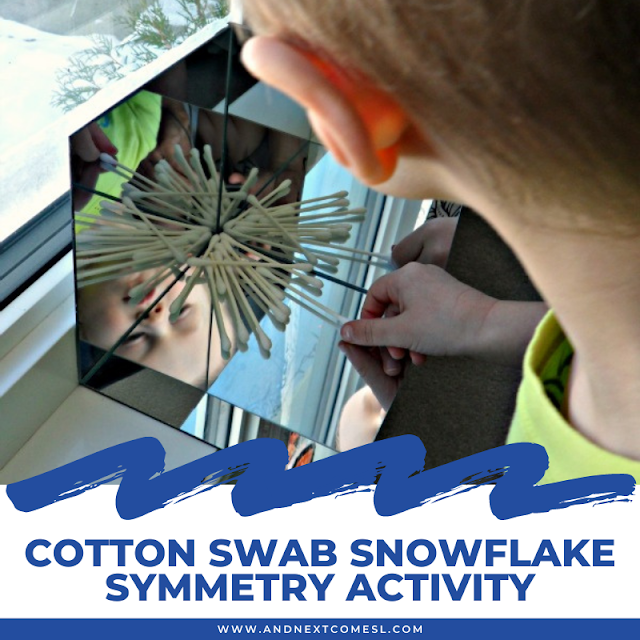 Cotton Swab Snowflake Symmetry Activity | And Next Comes L - Hyperlexia ...
