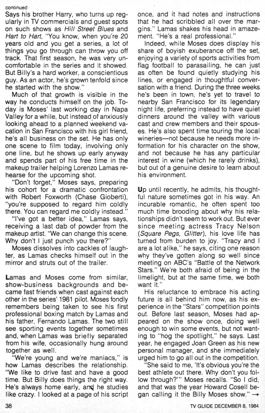 Falcon Crest: William R Moses-Goodbye, White House Hello, Falcon Crest