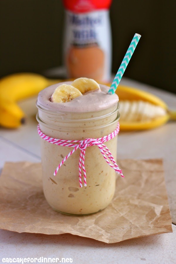 Eat Cake For Dinner: "Skinny" Banana Pudding Milkshake with Chocolate ...