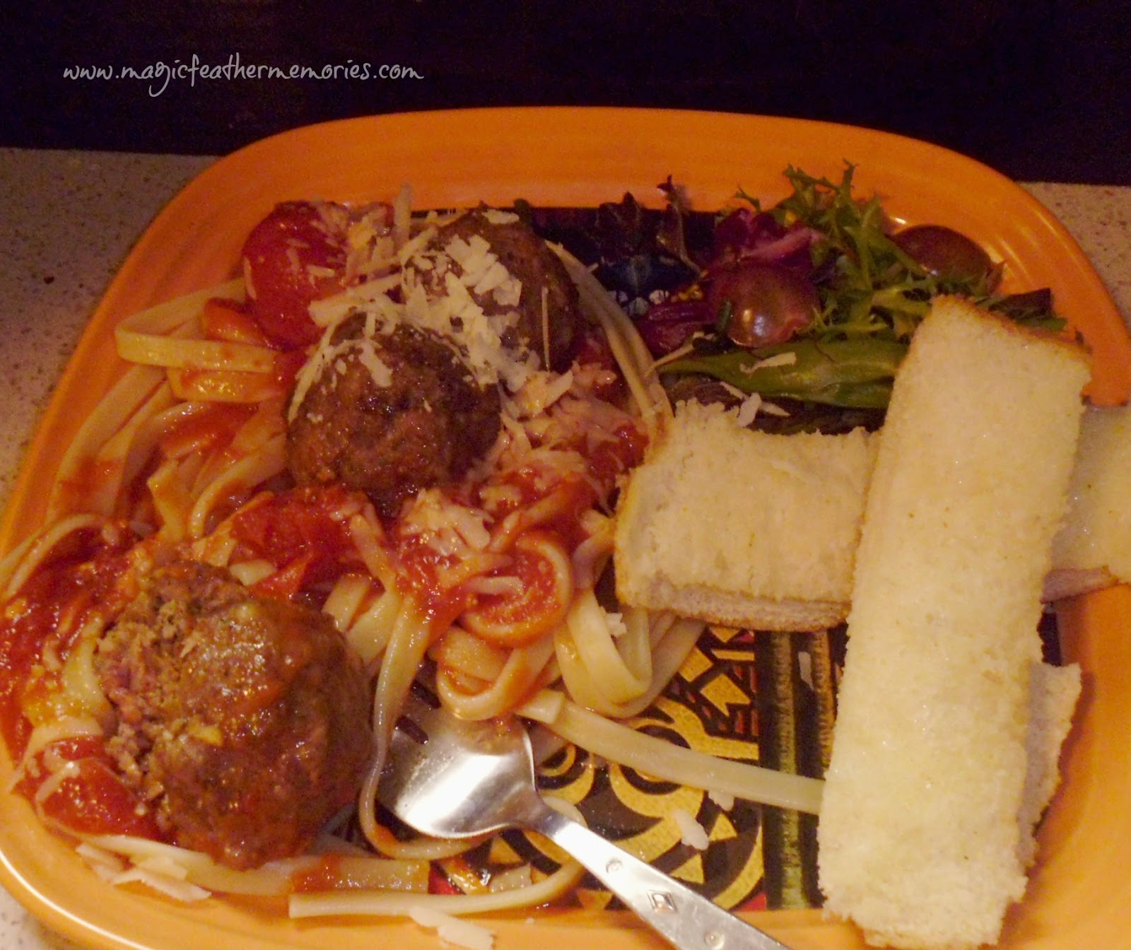 Tony's Town Square Restaurant Recipe ~ Fettucine & Meatballs ~ Walt ...