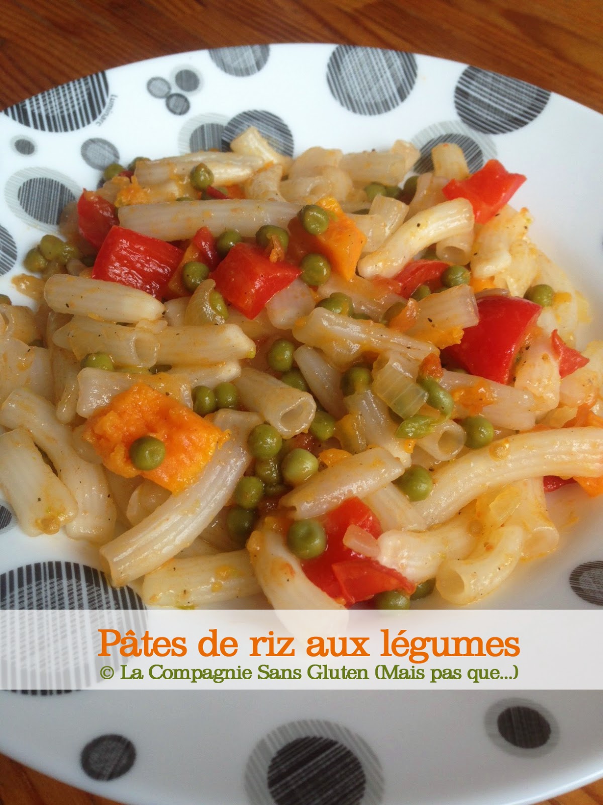 Pâte de riz aux légumes - La Compagnie Sans Gluten
