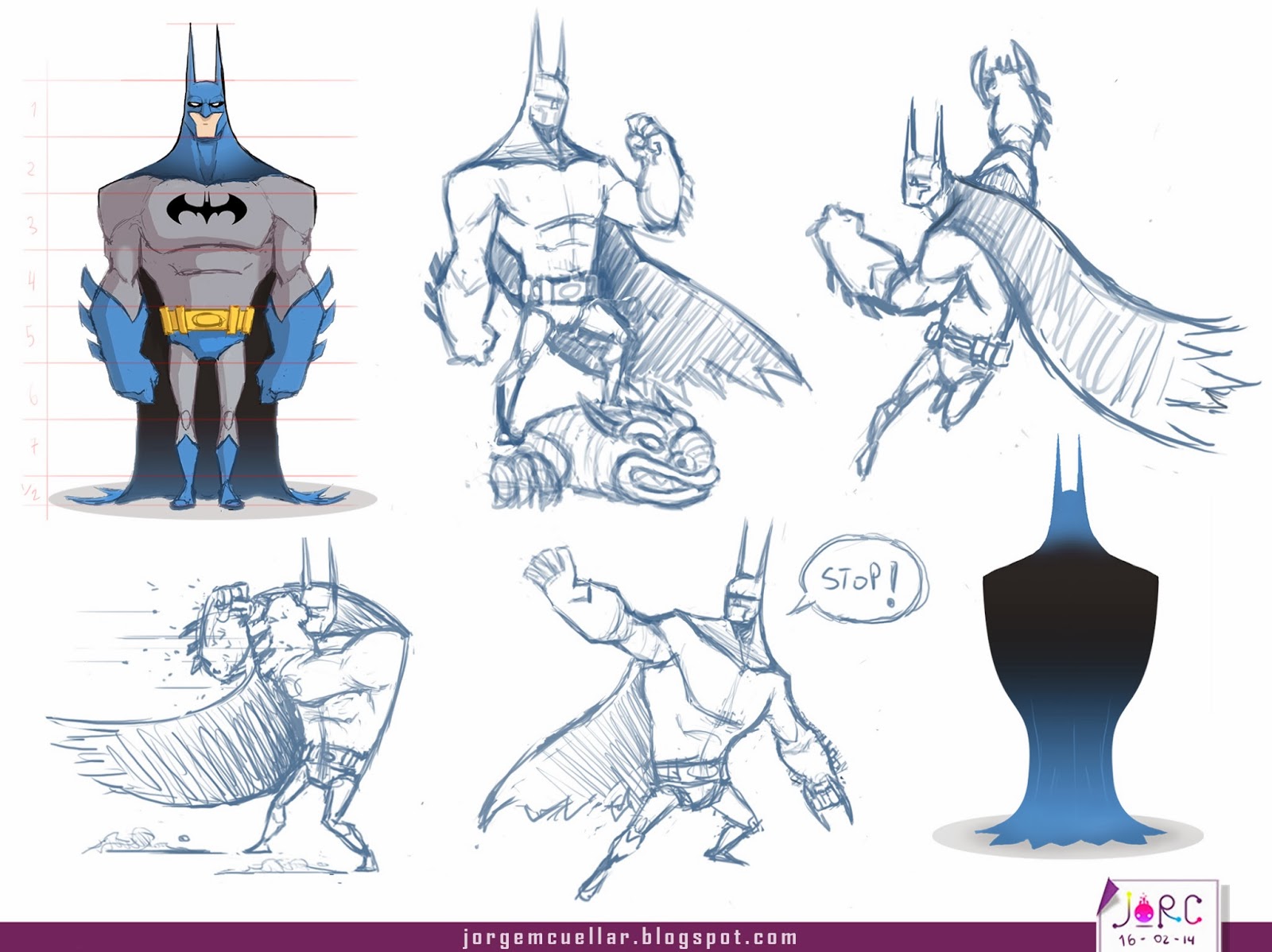 Jorge Cuellar Rendon: Character Design - ACTION POSES