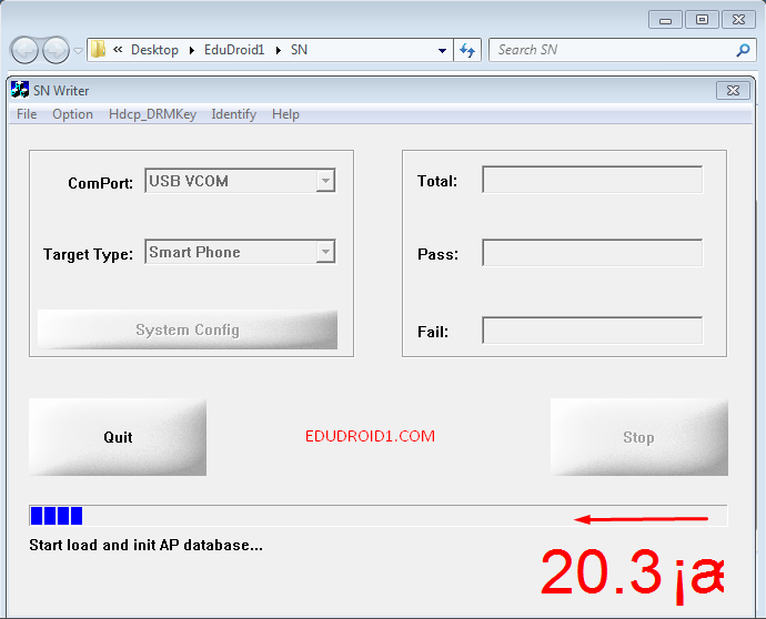 How to Use SN Write Tool - EduDroid1