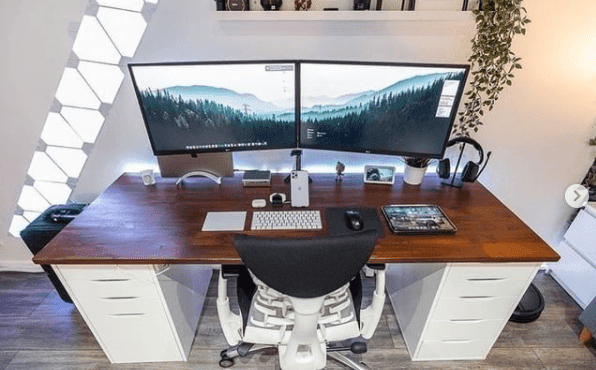 20 Inspirasi Setup Meja Kerja Minimalis di Rumah | Mood Bosster ...