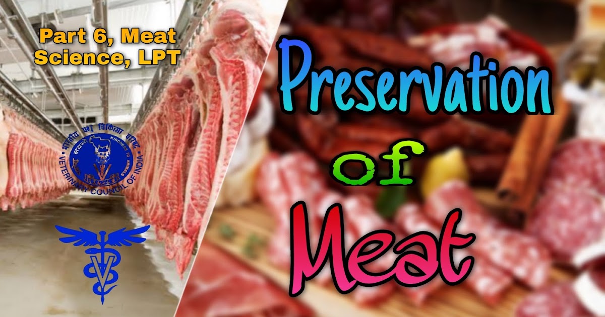 Preservation of Meat by Drying, Smoking, Chilling, Salting, Irradiation ...