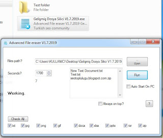 Advanced File Eraser | Gelişmiş Dosya Silici V1.7.2019