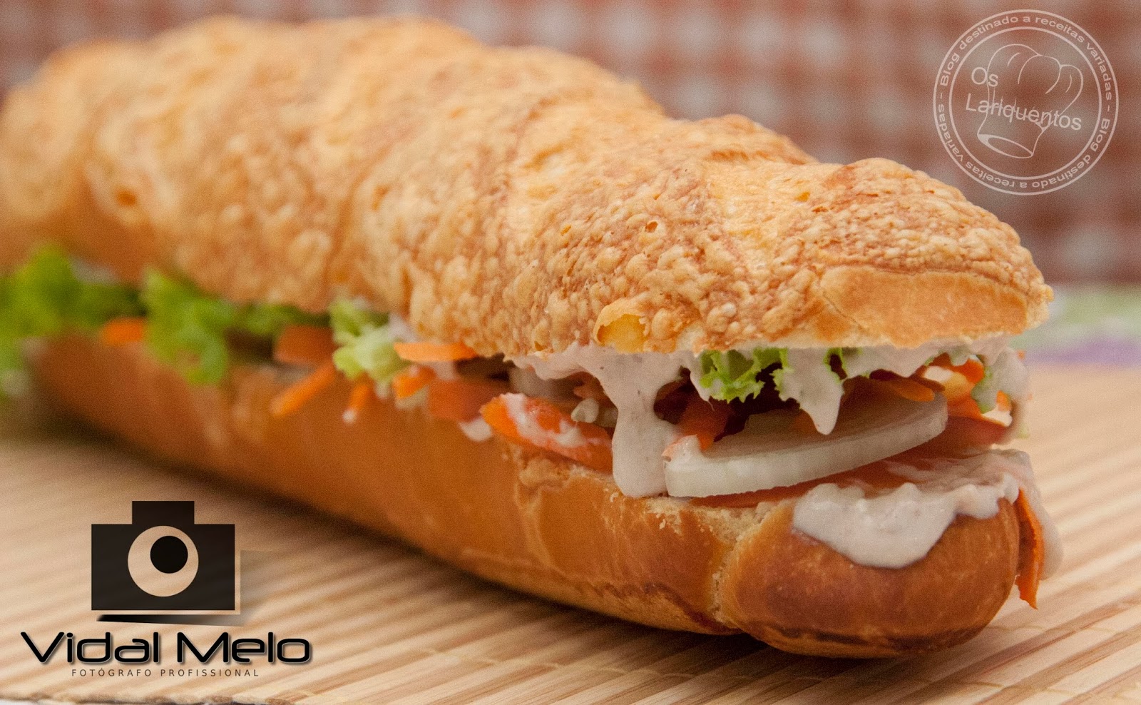 Os Lariquentos: Baguete com patê de atum Os Lariquentos: Baguete com patê de atum