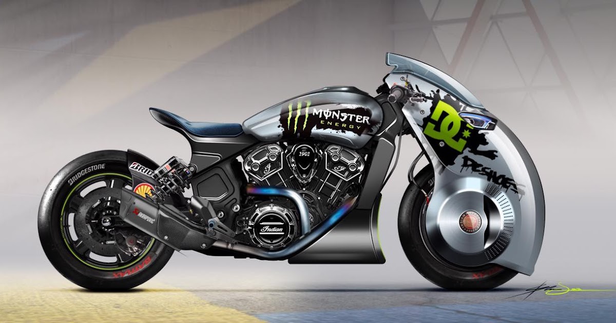 Racing Cafè: Cafè Racer Concepts - Indian Scout Monster Energy by ER ...
