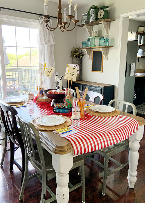She's Crafty: Back to School Dinner and Tablescape