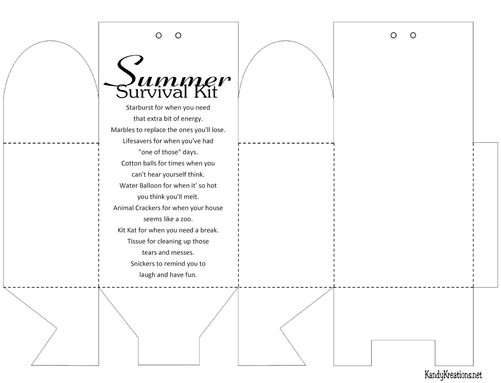 DIY Party Mom: Parent Summer Survival Kit Printable