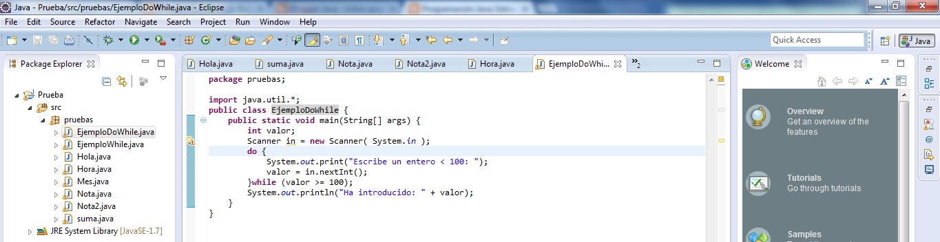 Java: Estructuras de Control