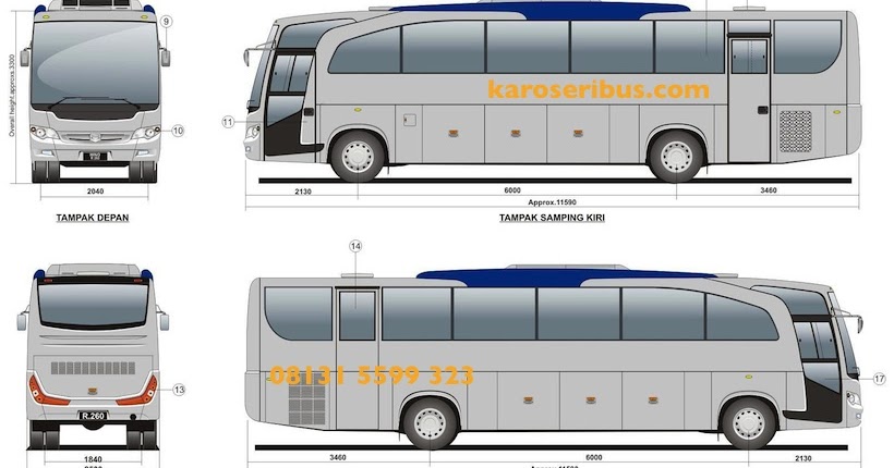 Blueprint bus Newmarco | Membuat Model bus dengan Zmodeler dan blender
