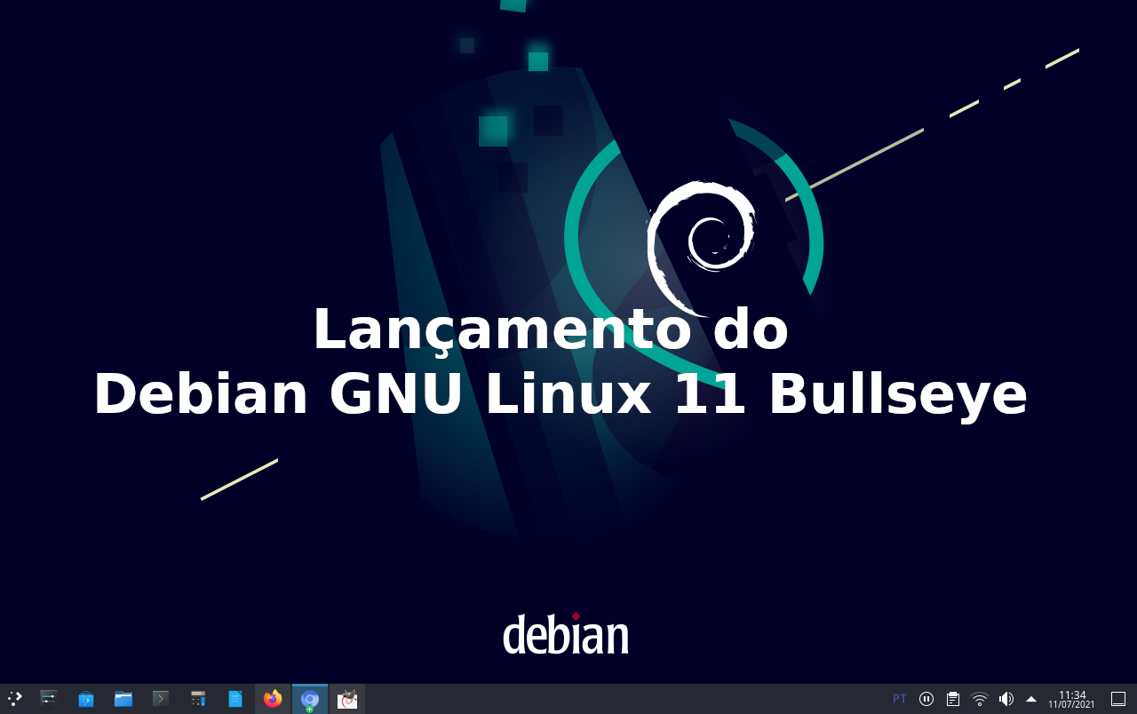 Lançamento do Debian GNU Linux 11 Bullseye