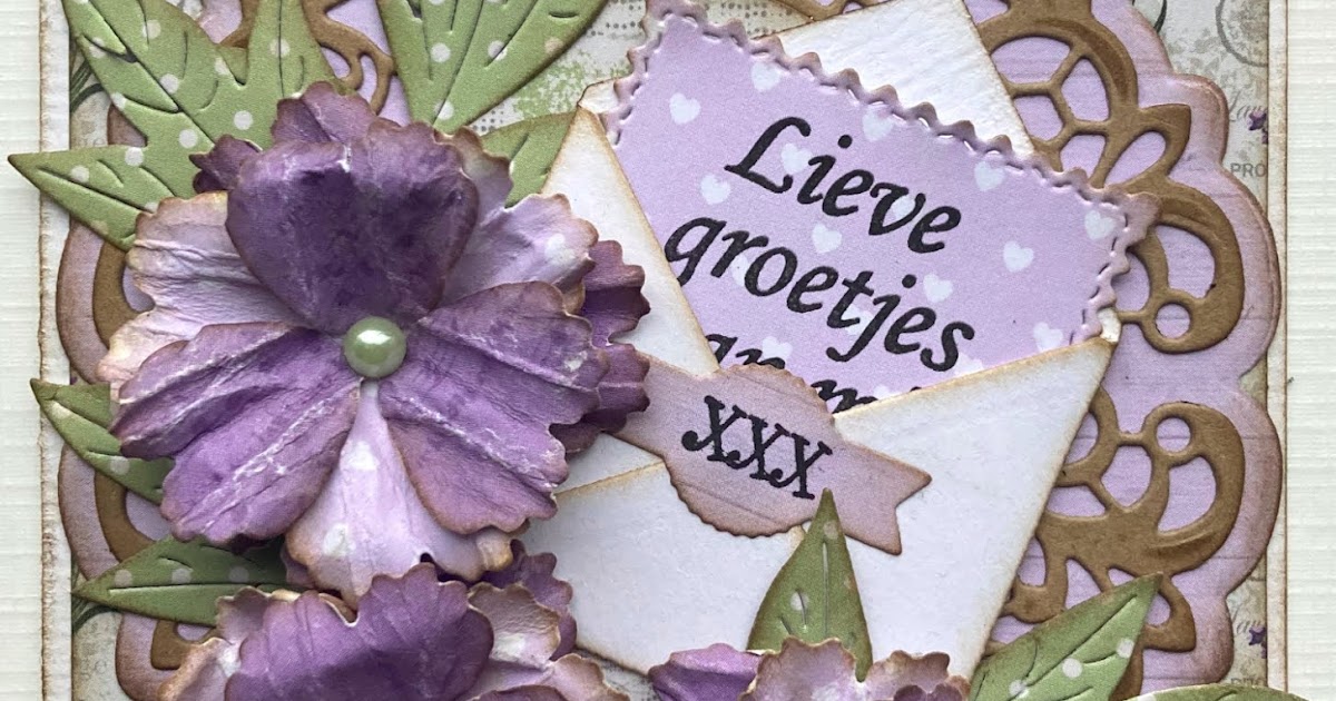 Created by Henriëtte: Lieve groetjes van mij