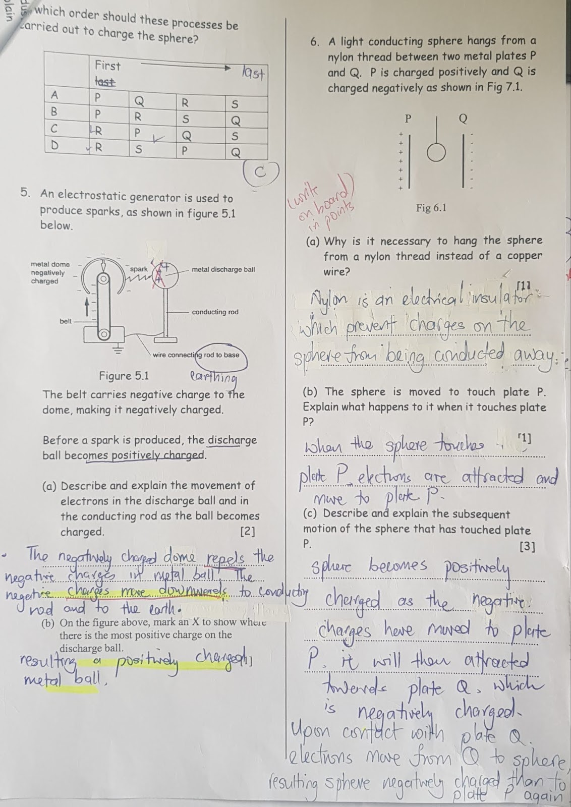4E Physics Blog: Notes and Questions on chap 15 Static Electricty