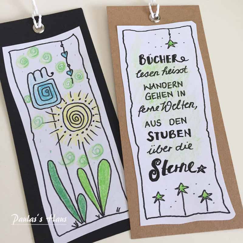 Buchzeichen - No 12 - Paula's Haus