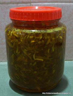 Instant Gujarati Mango Chunda Pickle Recipe ~ Indian Recipes Library