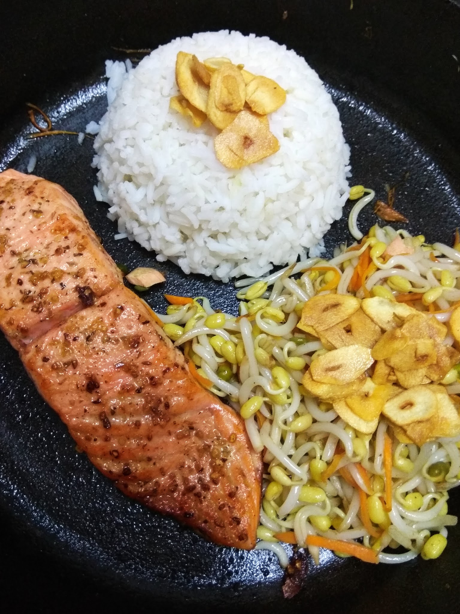 Elinluv's Tidbits Corner: Salmon Teppanyaki Rice