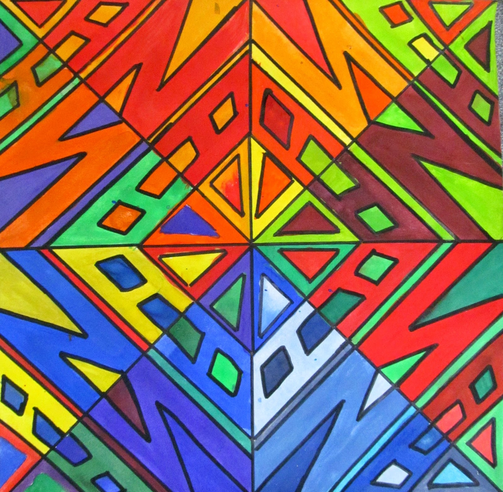 Ms. Eaton's Phileonia Artonian: Colour Theory Radial Design