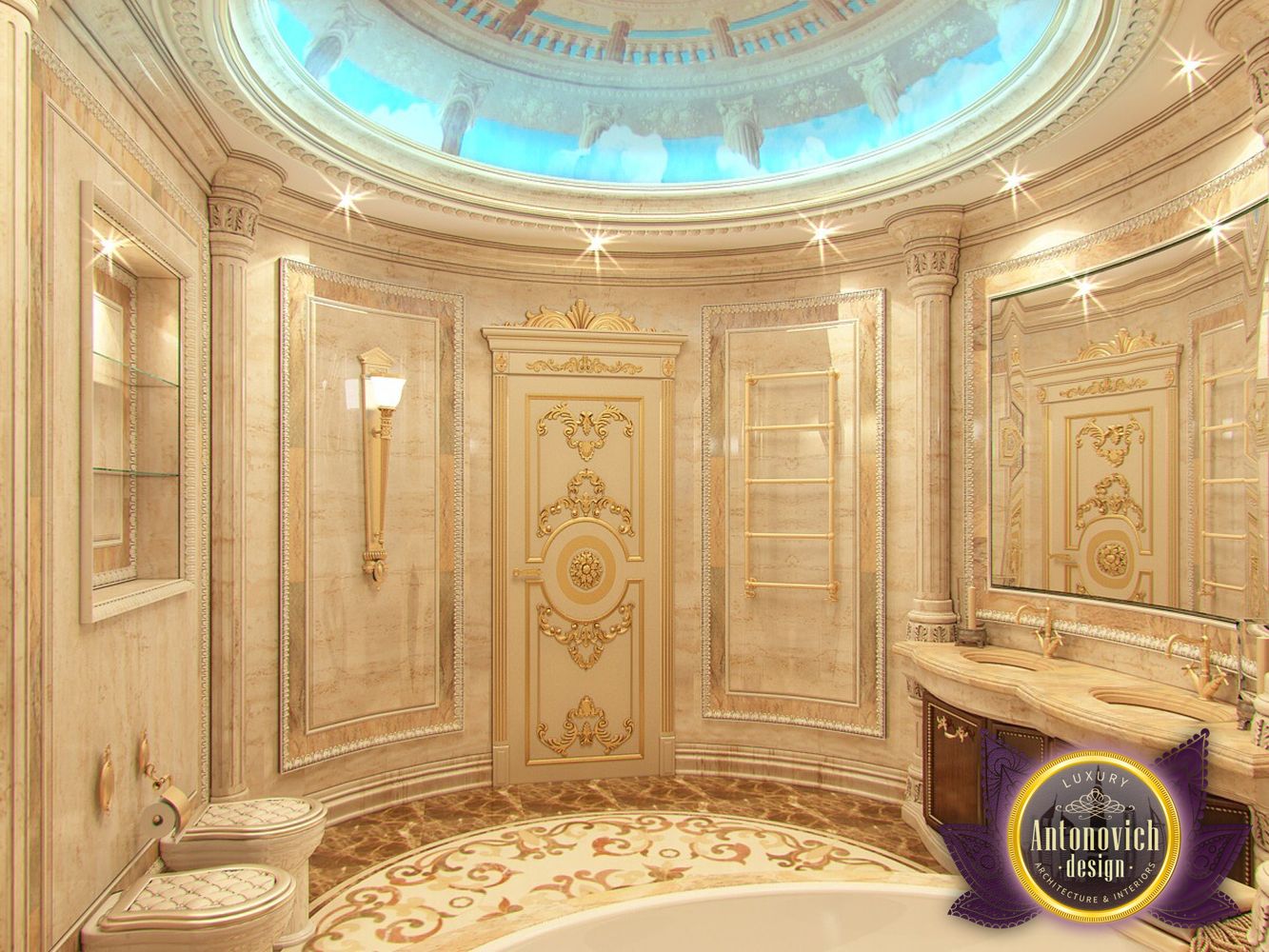 nigeiradesign: Bathroom designs by Luxury Antonovich Design