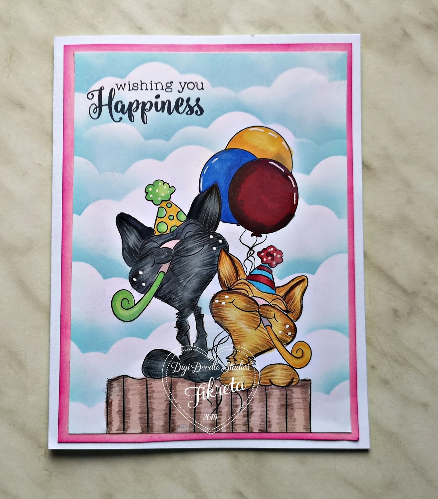 Party Cats! ~ Bad Kitty's Craft Room