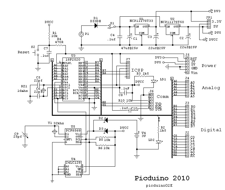 Microcontroller Notebook: Picduino, Pic on the Arduino Form Factor