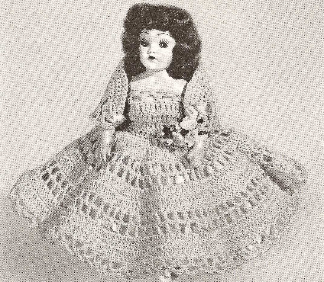 Vintage Knit Crochet Shop Talk: Doll Clothes Crochet Knit Patterns ...