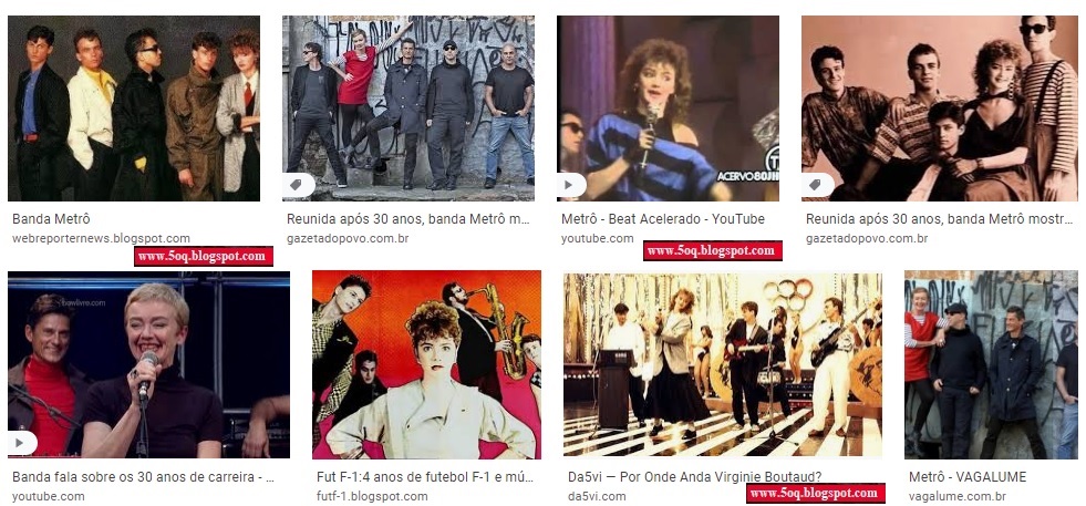 PUBLICADOS BRASIL: METRÔ - Anos 80 - Banda Nacional