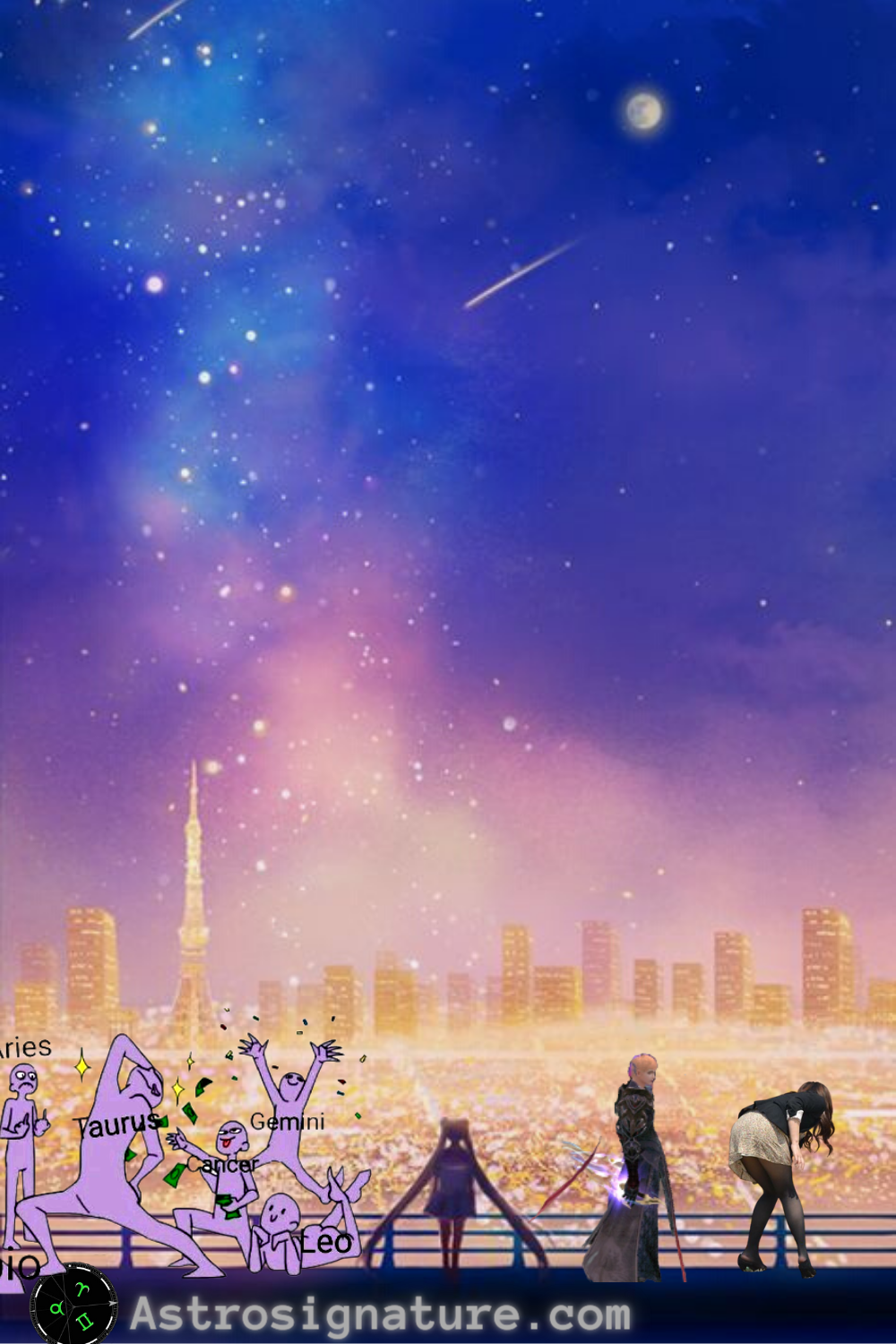 Example Case Study chart - Sun in the 9th house of Solar return chart