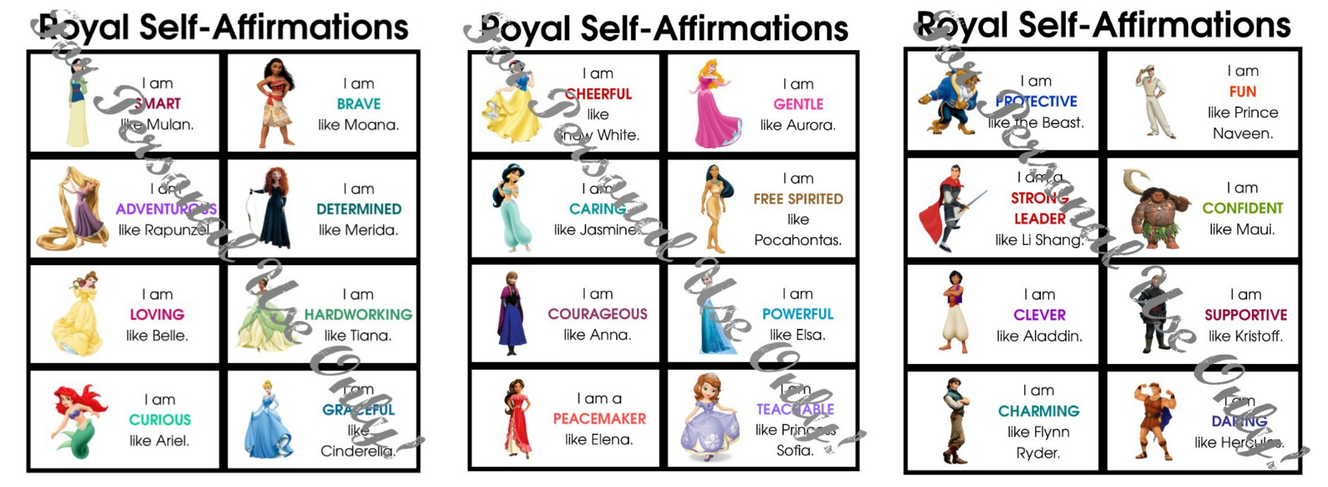 Disney-inspired Royal Self-Affirmation Ideas & Resources for Kids ...