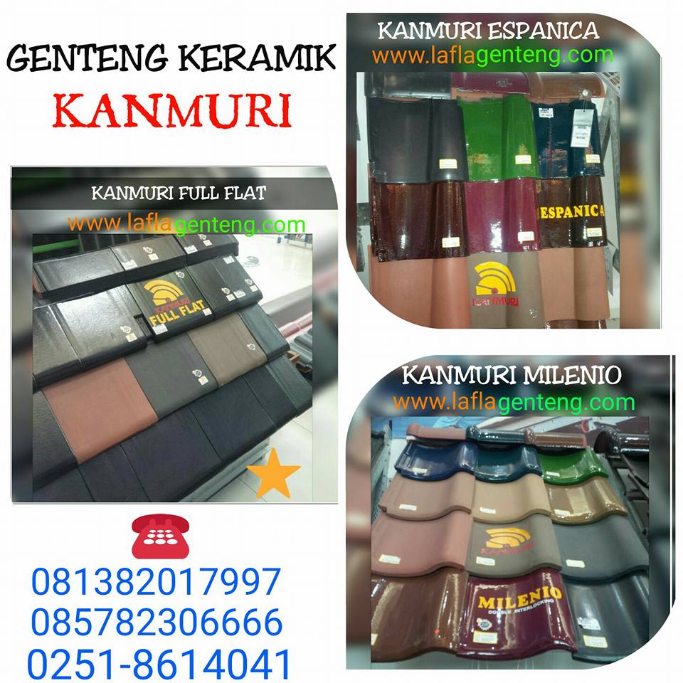 jual genteng keramik: KANMURI Genteng keramik free ongkir jabodetabek 2017