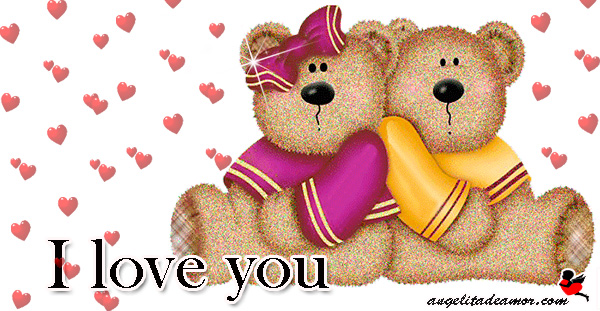 Imagenes lindas de ositos con la frases I love you